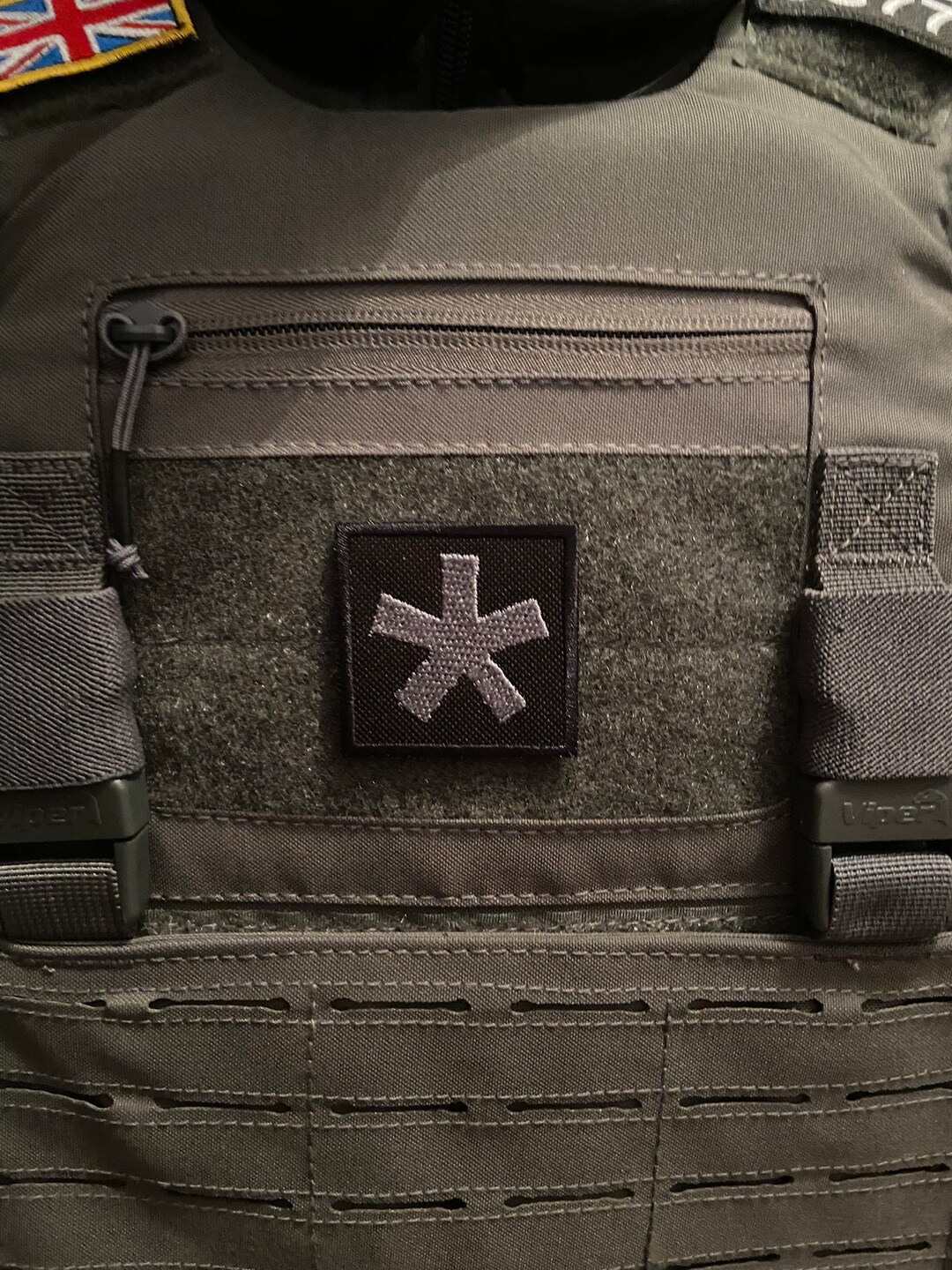 GREY ARV STAR Police Morale Patch 50x50mm Hook or Sew on Backing - Etsy