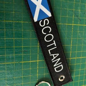 Flag Keyrings International Country Identifier 140x30mm Robust Design ...