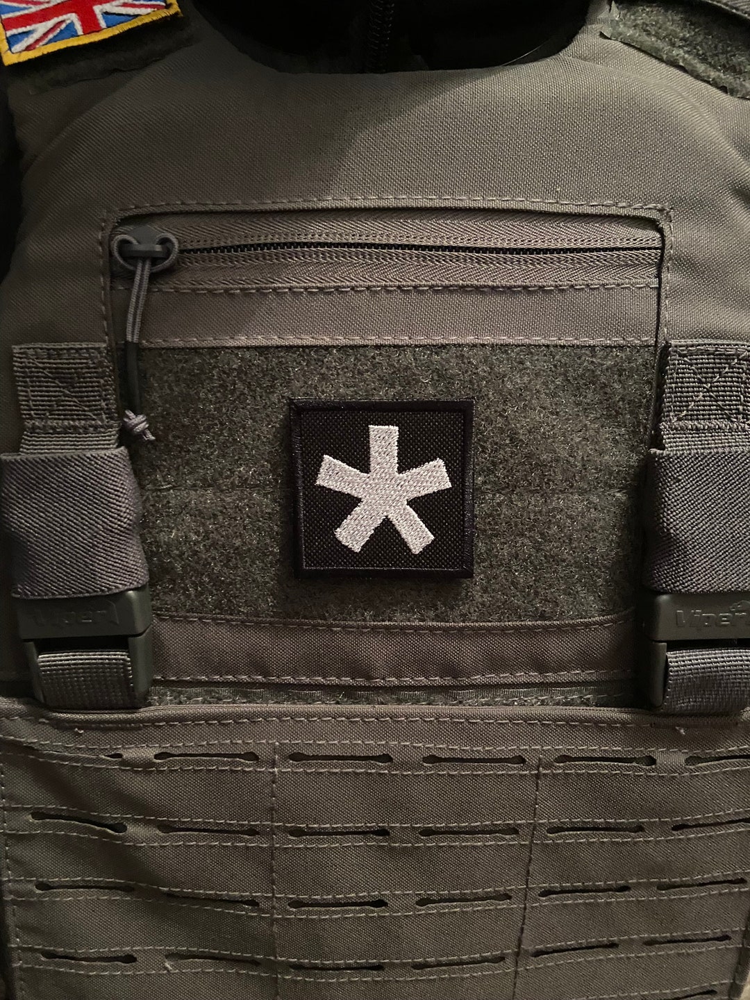 WHITE ARV STAR Police Morale Patch 50x50mm Hook or Sew on Backing - Etsy