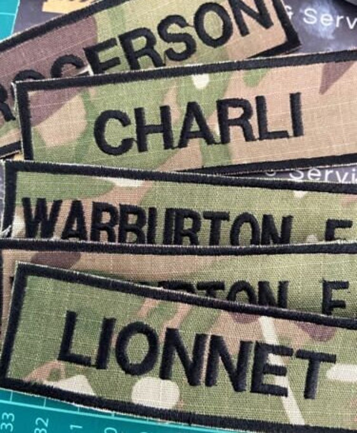 Custom Multicam Army Name Patch Personalised - Etsy
