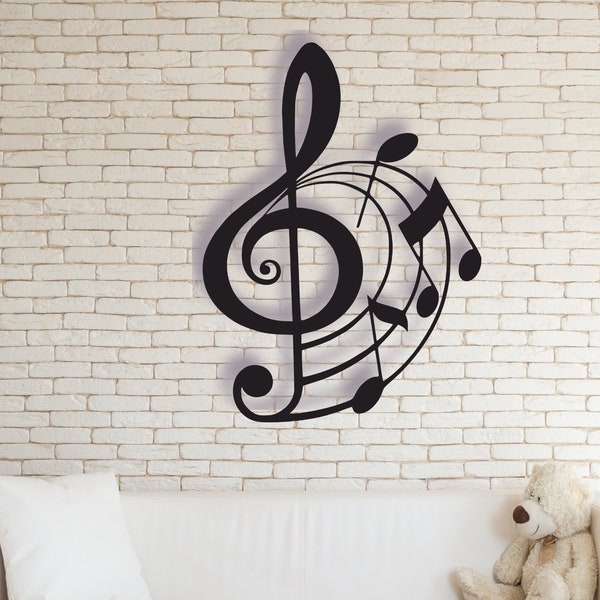 Music Notes Wall Art - Etsy