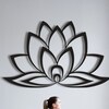Handcrafted Lily Flower Wall Sculpture, Lilium Wall Art Metal Wall ...
