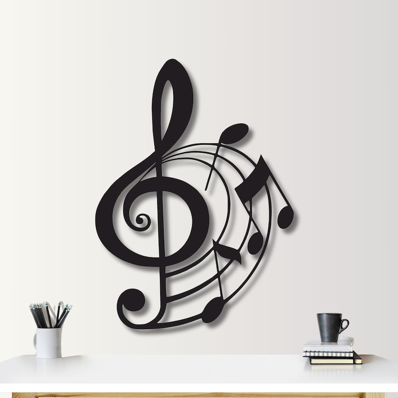 Music Notes Wall Art - Etsy
