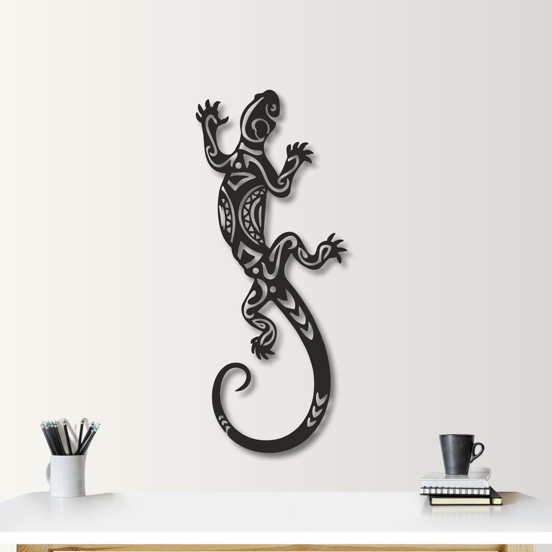 Metal Wall Art, Home Decor, Lizard Metal Wall Decor, Lizard Wall Art ...