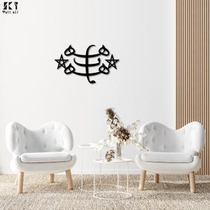 Handmade Baháʼí Ringstone Symbol Metal Wall Art: Spiritual Home Decor ...