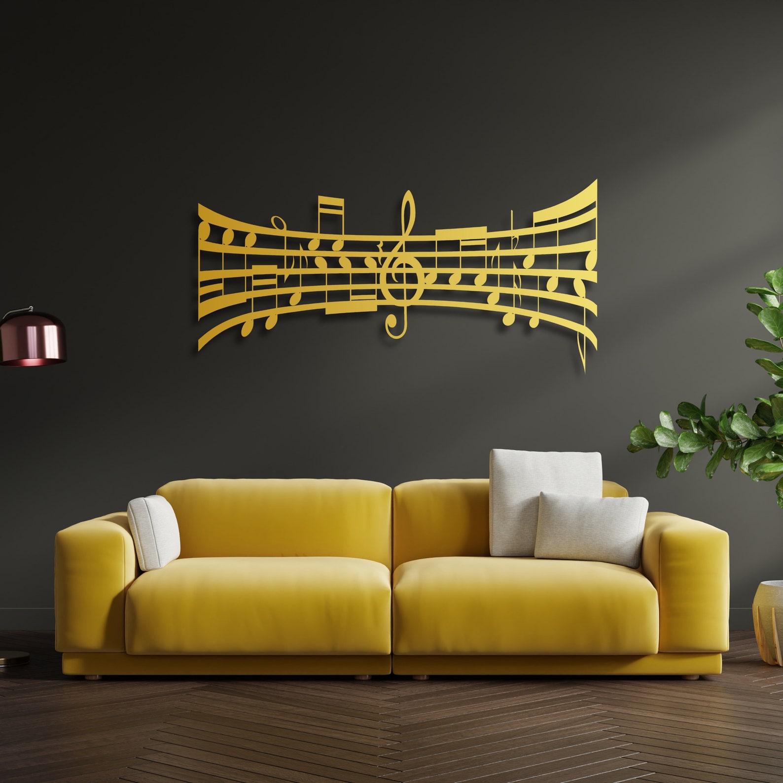 Metal Music Notes Wall Art: Music Room Decor - Etsy