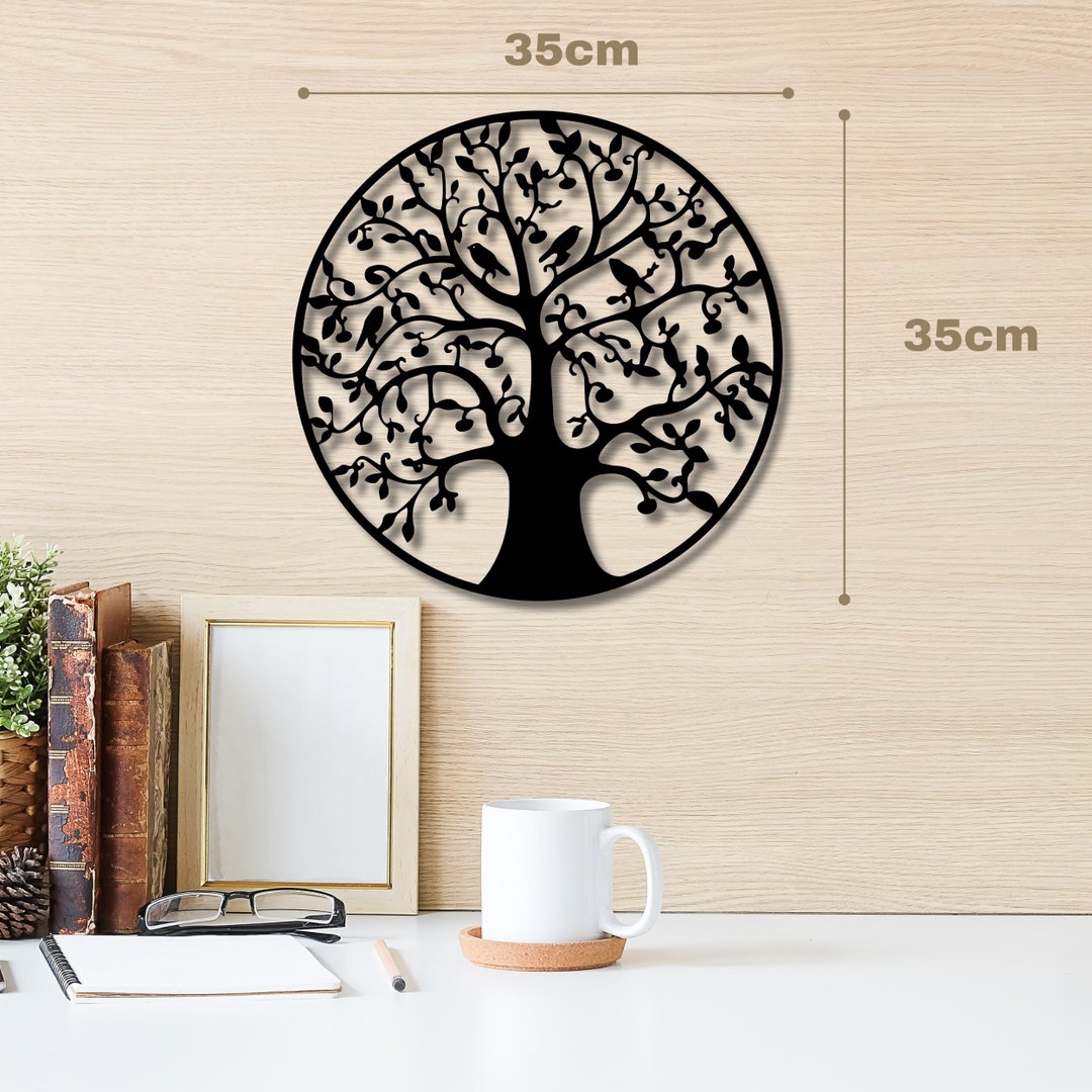 Family Tree Metal Wall Art Decor, Custom Family Tree Metal Wall Art ...