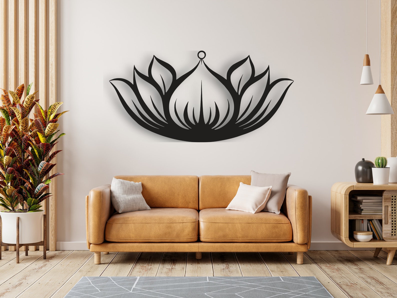 Metal Wall Decor, Lotus Flower Wall Art, Yoga Wall Decor, Lotus Sign ...