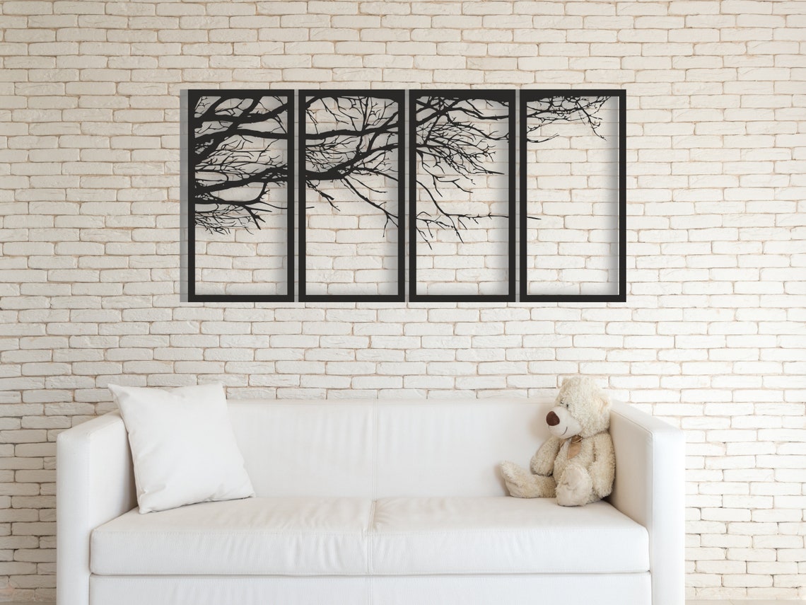 Metal Wall Art Metal Tree Decoration Tree Sign Home Decor - Etsy