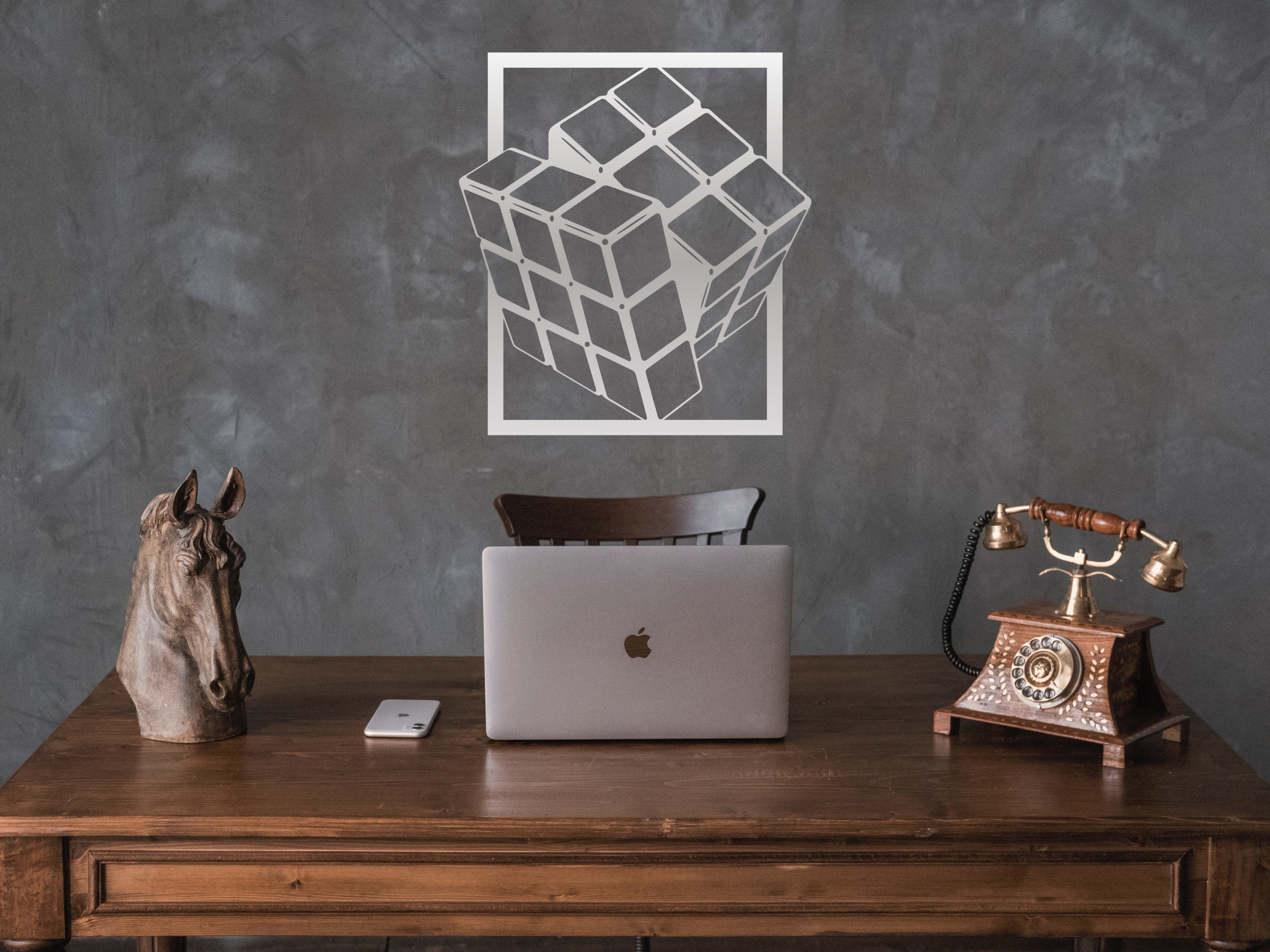 3D Wall Decor,rubic Metal Wall Decor, Mind Cube Wall Art, 3D Wall Art ...