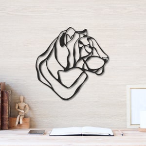 Metal Tiger Head Wall Art, Tiger Head Decor, Metal Wall Decor, Nursery ...