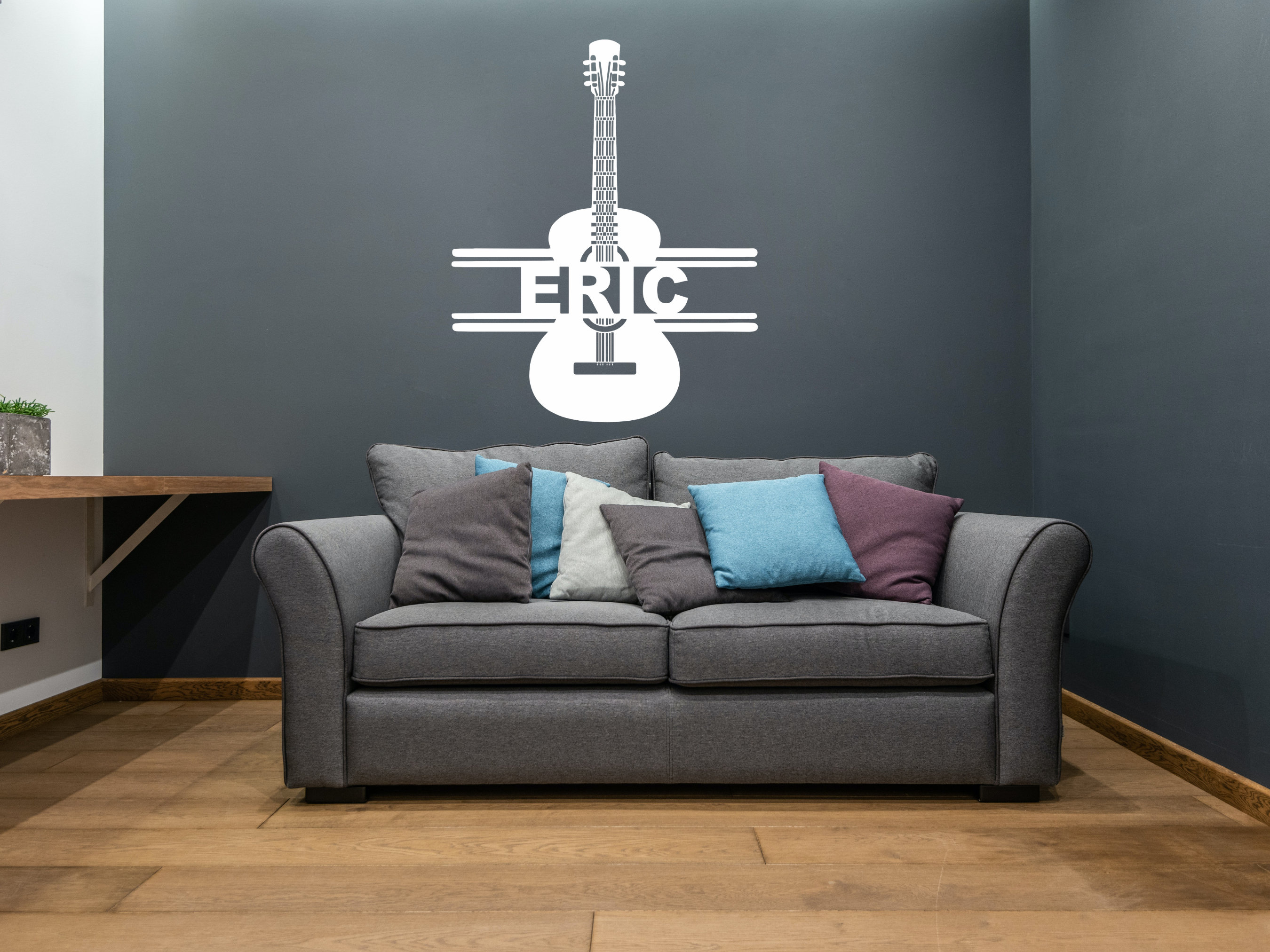 Custom Wall Decor, Custom Guitar Decor, Guitarist Gift, Personalized ...