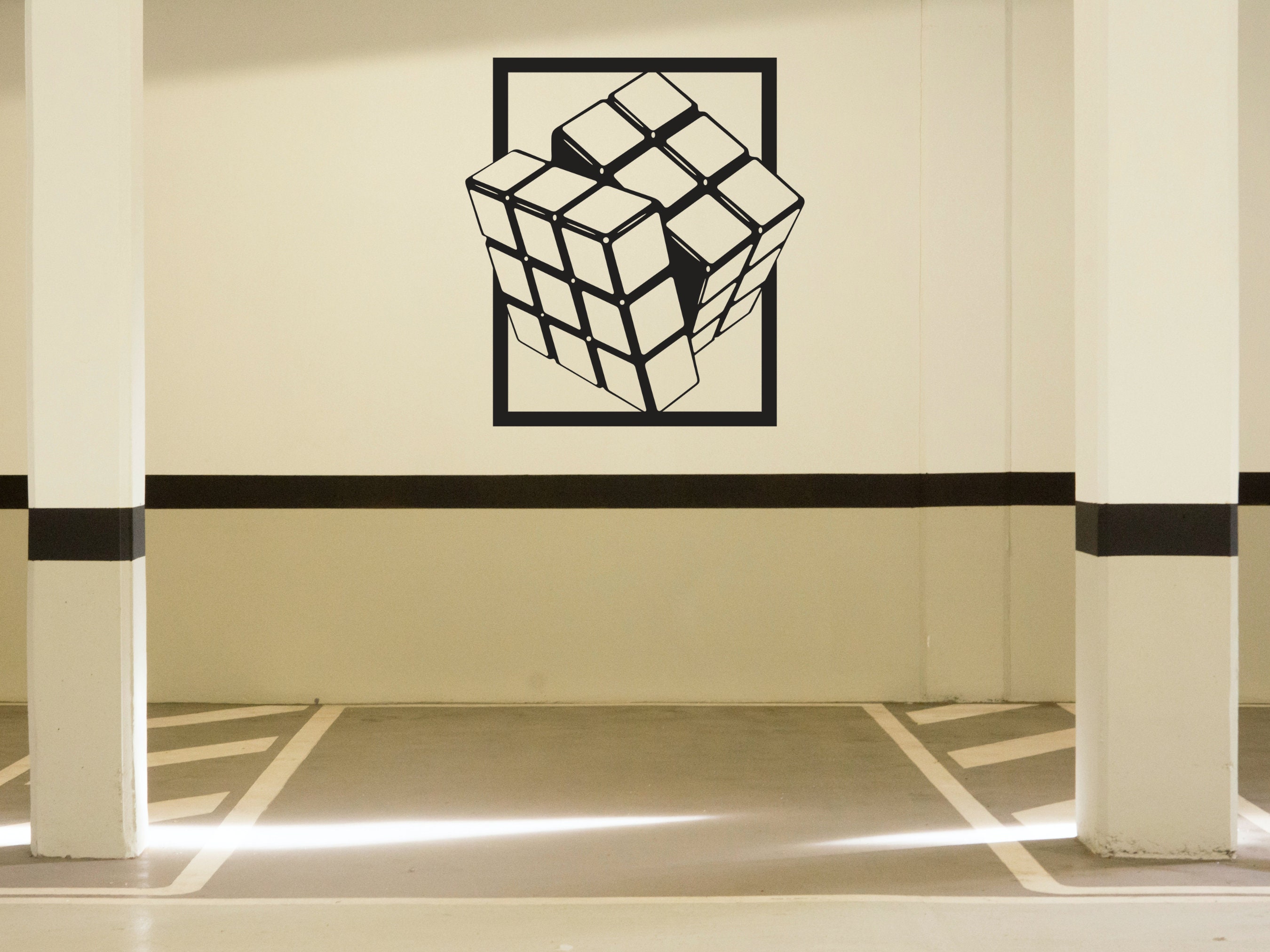 3D Wall Decor,rubic Metal Wall Decor, Mind Cube Wall Art, 3D Wall Art ...