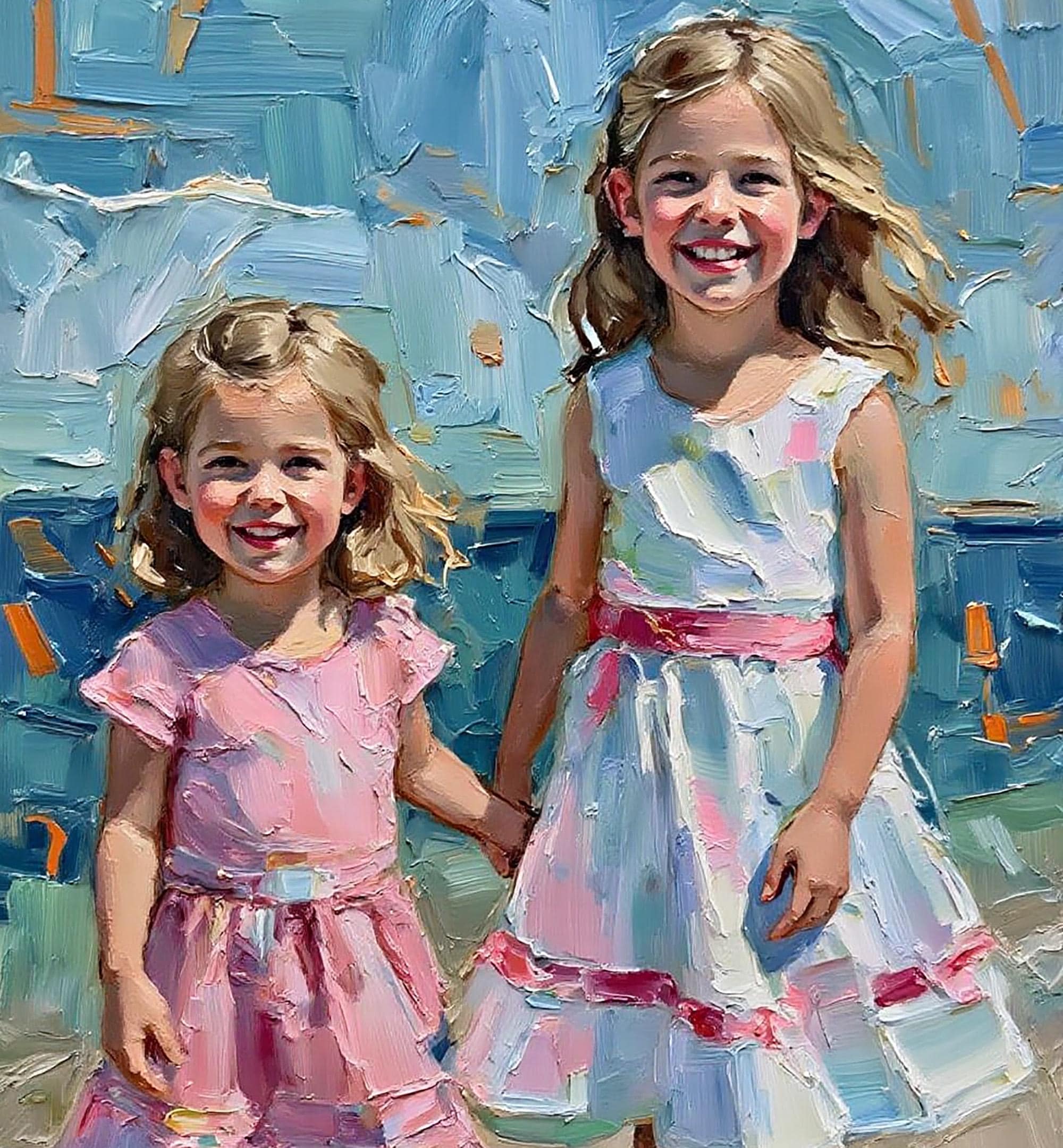Custom Oil Portrait Painting: Thick Texture, Hand-painted From Photo - Etsy