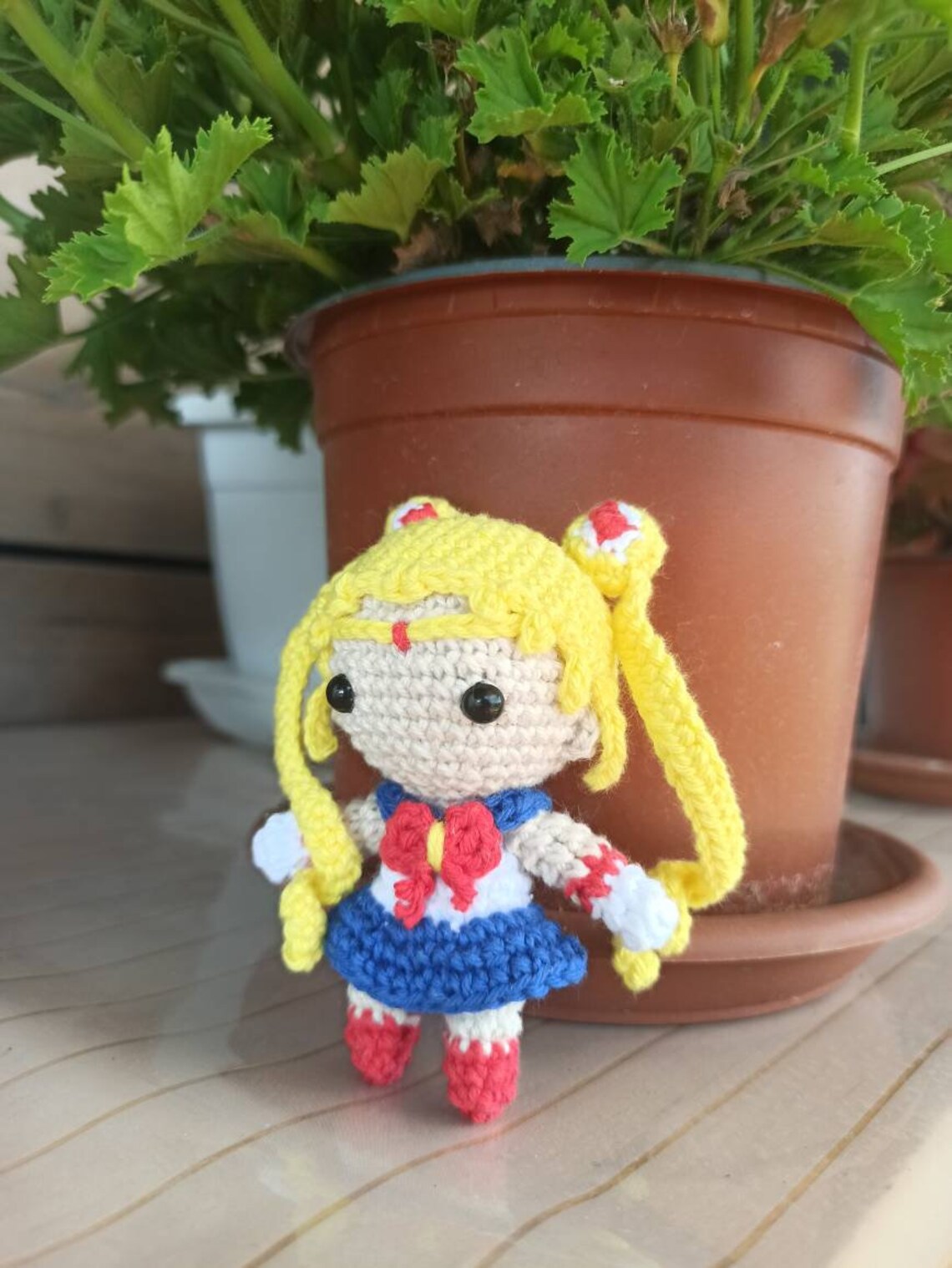 Sailor Moon Crochet / Chibi Sailor Moon / Anime Amigurumi / - Etsy France