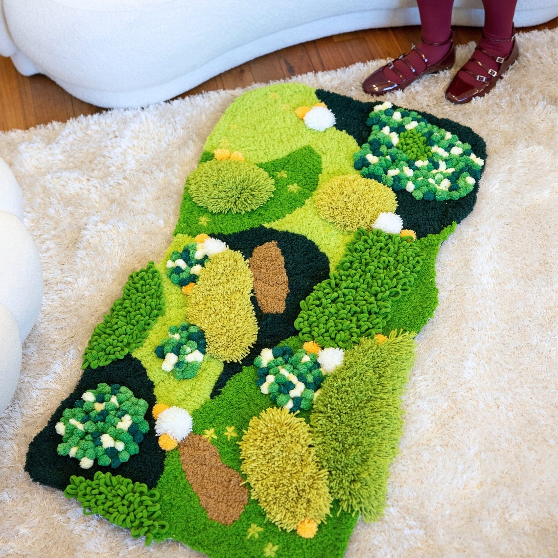 GRASSY FIELDS XXL Moss Rug Making Kit - Etsy