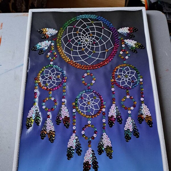 Sequin Art - Etsy