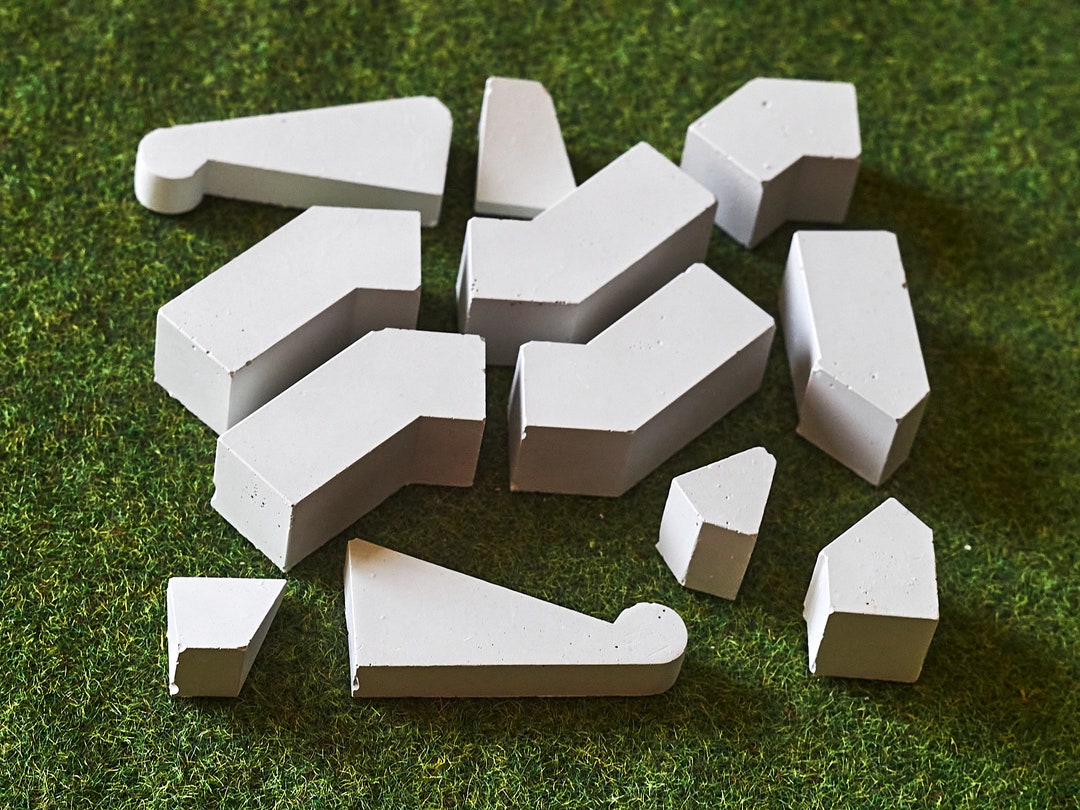 Gypsum Bricks Cast Octagonal Tower Form 02 - Etsy