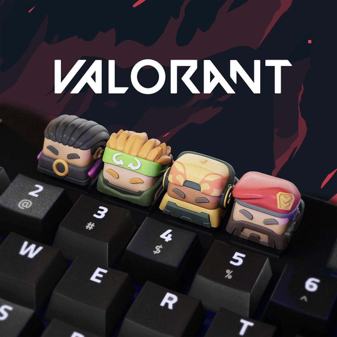 Valorant Game Keycap Artisan Valorant Keycap Cute Keycap - Etsy