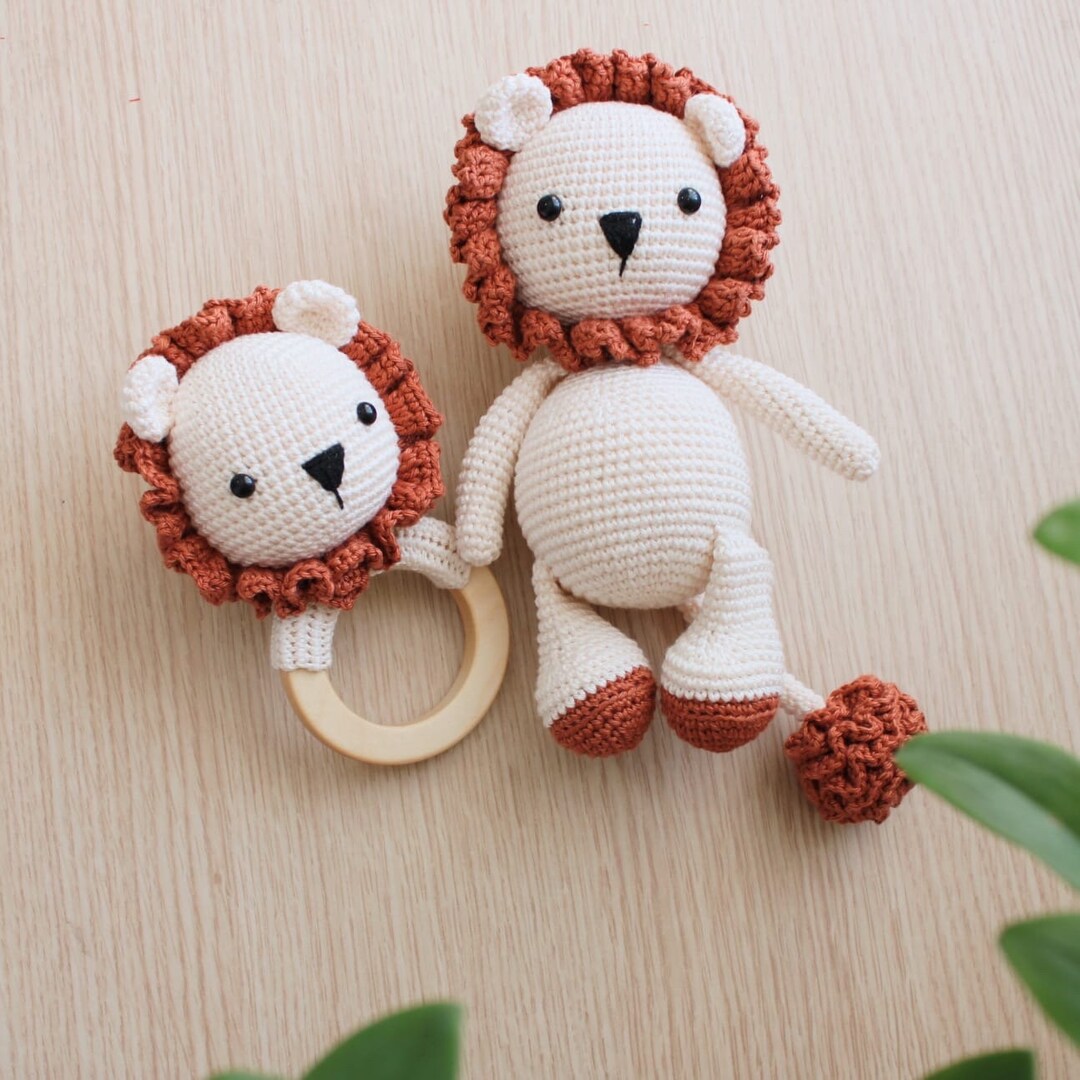 Amigurumi Toy,knitted Lion, Crochet Animals,baby Shower Gift,crochet ...