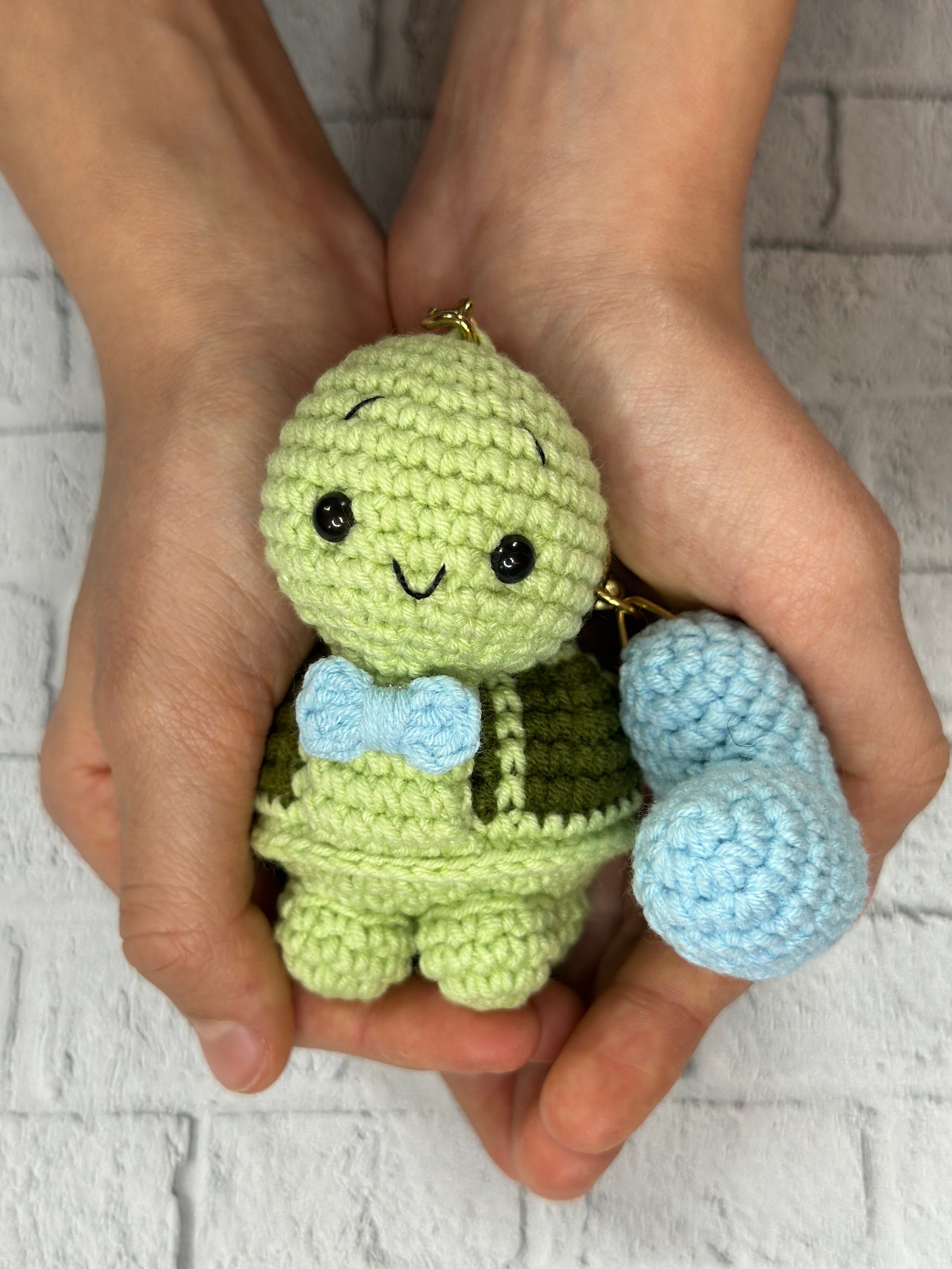 Turtle Keychain,crochet Turtle, Handmade Keychain,amigurumi Keychain ...