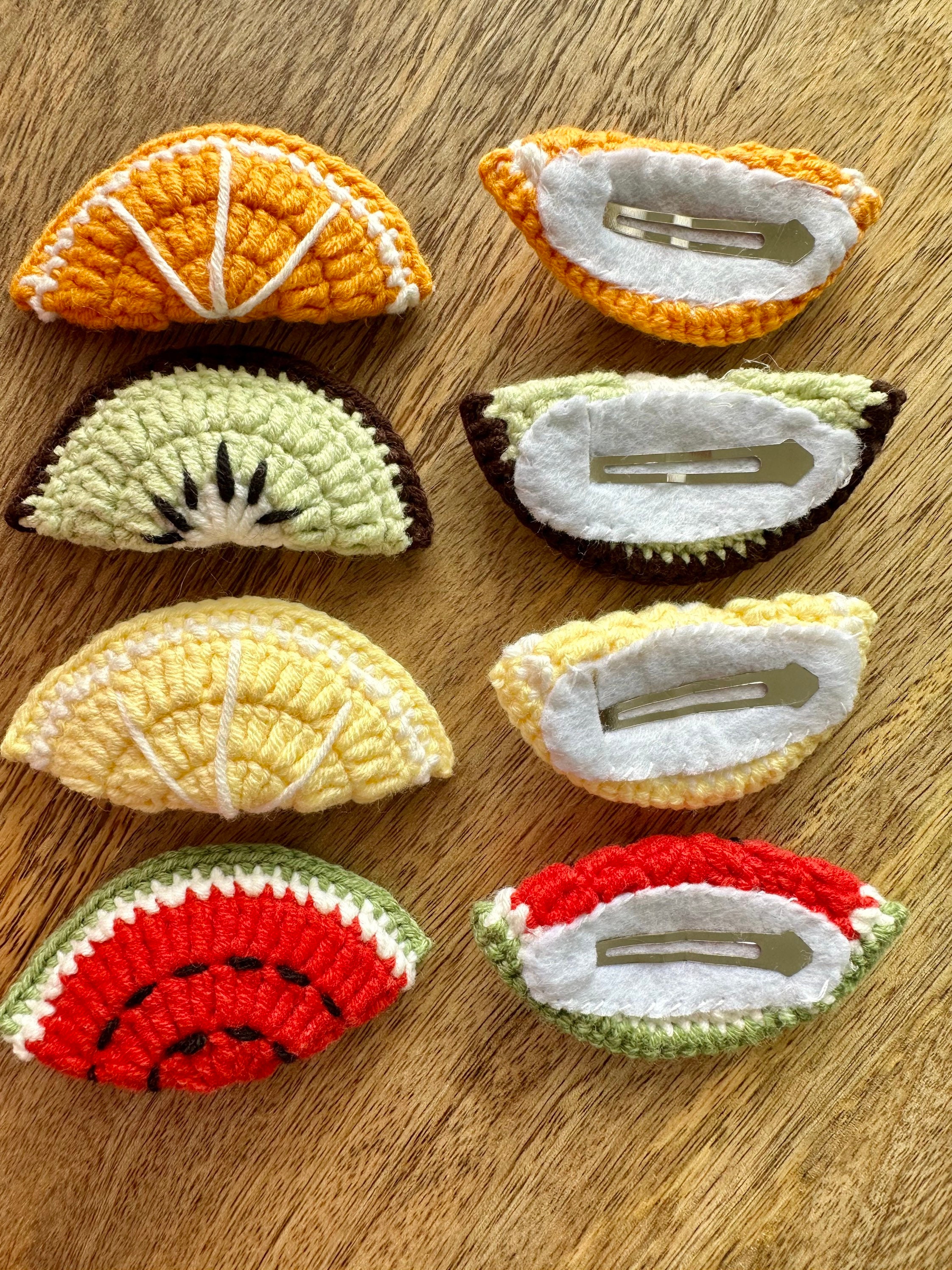 Crocheted Hair Clips Amigurumi Clasp Knitted Clips - Etsy