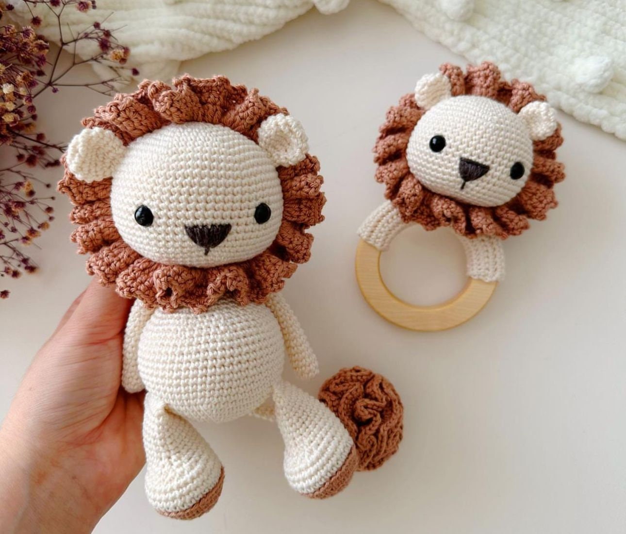Amigurumi Toy,knitted Lion, Crochet Animals,baby Shower Gift,crochet ...