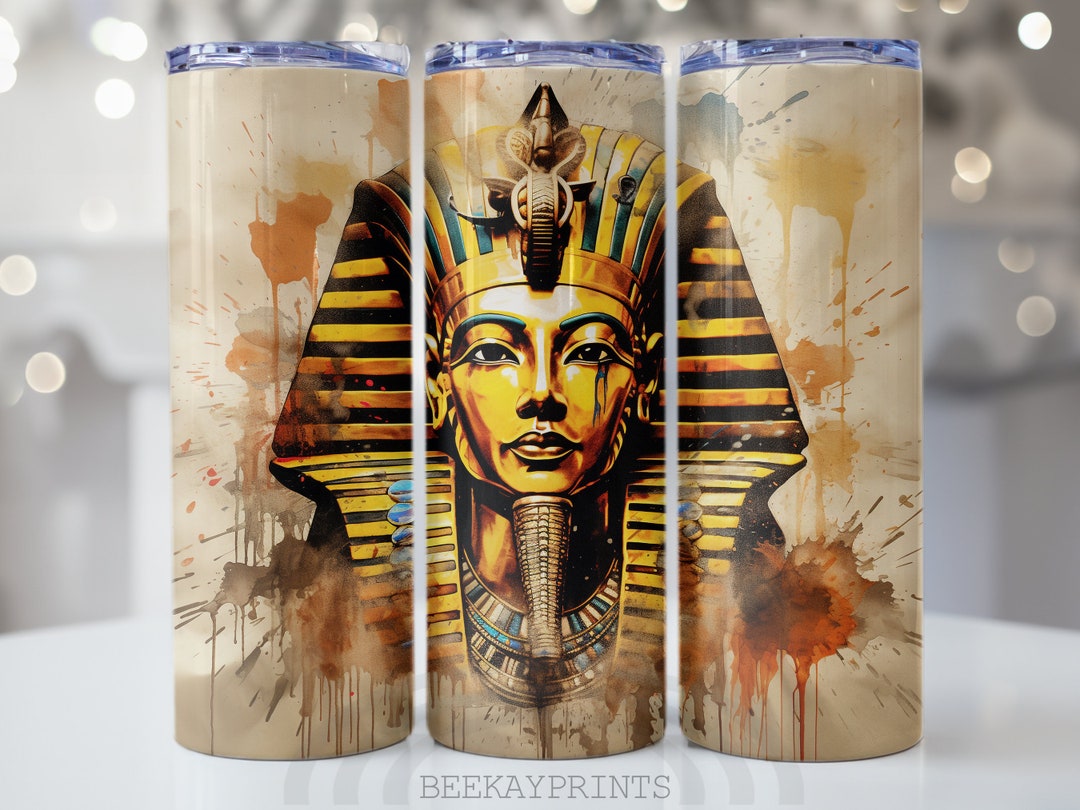 Egyptian King Tumbler Sublimation Design: 20 Oz Skinny Tumbler (digital ...