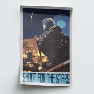 Shoot for the Stars Printable Poster Design, Printable Wall Art ...