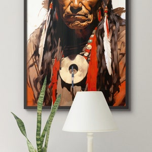 Native American Printable Wall Art Design, Digital Wall Art, Home Décor ...