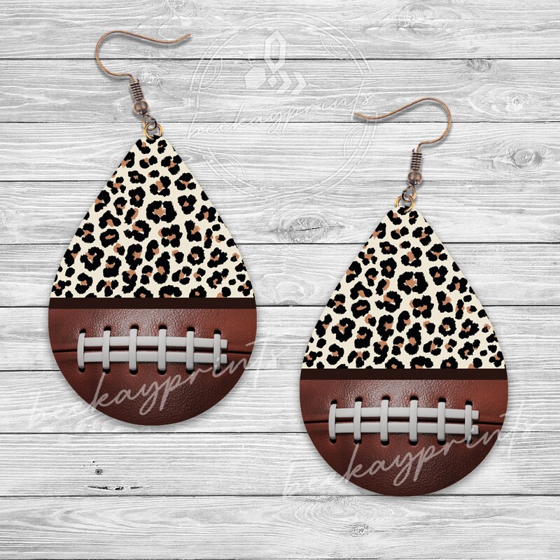 Football Earring Template - Etsy