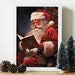 Santa Claus Painting Printable Wall Art Design Christmas Wall - Etsy
