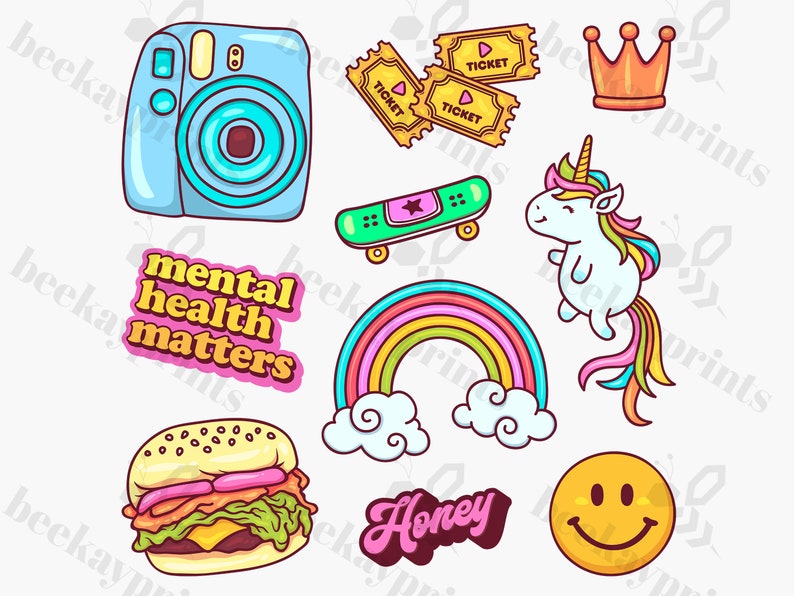 100 Design Stickers Bundle Vector Art Variety for Cricut - Etsy