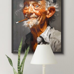 The Chain Smoker Printable Wall Art Design, Digital Wall Art, Home ...