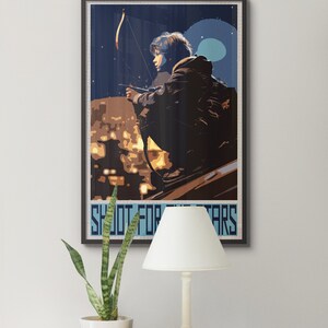 Shoot for the Stars Printable Poster Design, Printable Wall Art ...