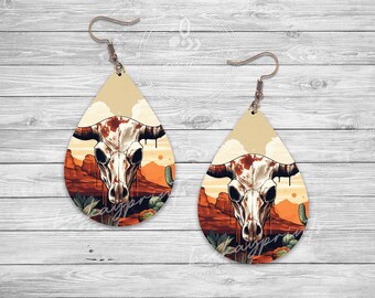 Cow Print Earring, Sublimation Earring Designs Template, Earring Blanks ...