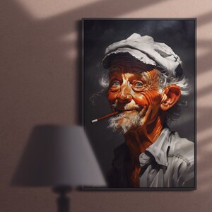 The Chain Smoker Printable Wall Art Design, Digital Wall Art, Home ...