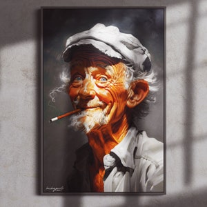 The Chain Smoker Printable Wall Art Design, Digital Wall Art, Home ...