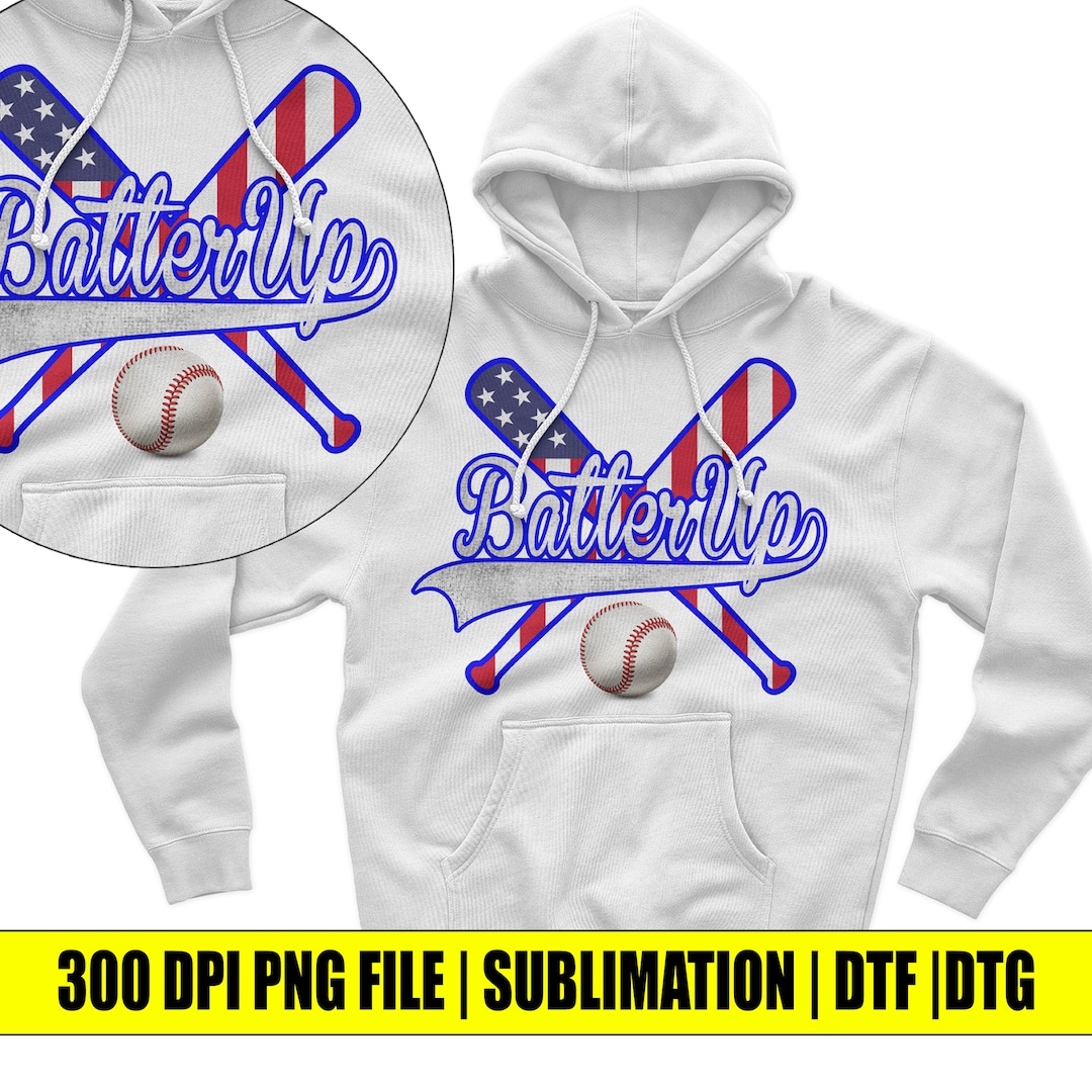 American Flag Baseball PNG: Batter up Design (digital Download) - Etsy