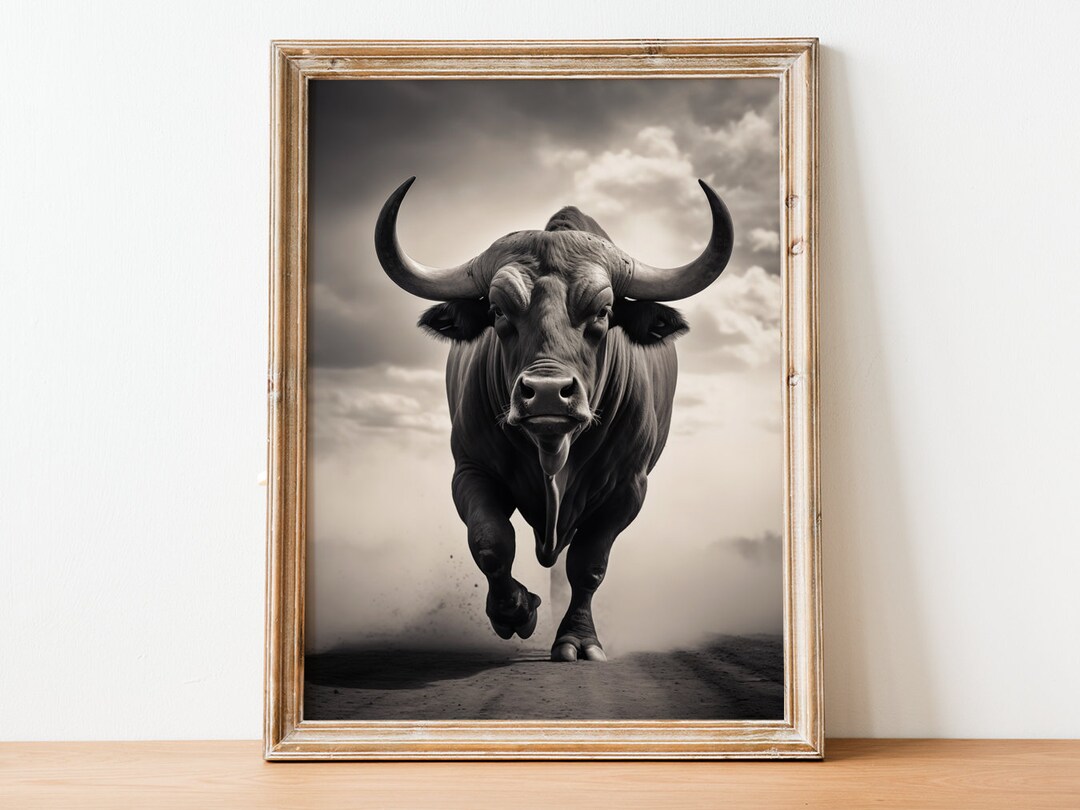 African Buffalo Printable Wall Art Design, Digital Wall Art, Home Décor ...