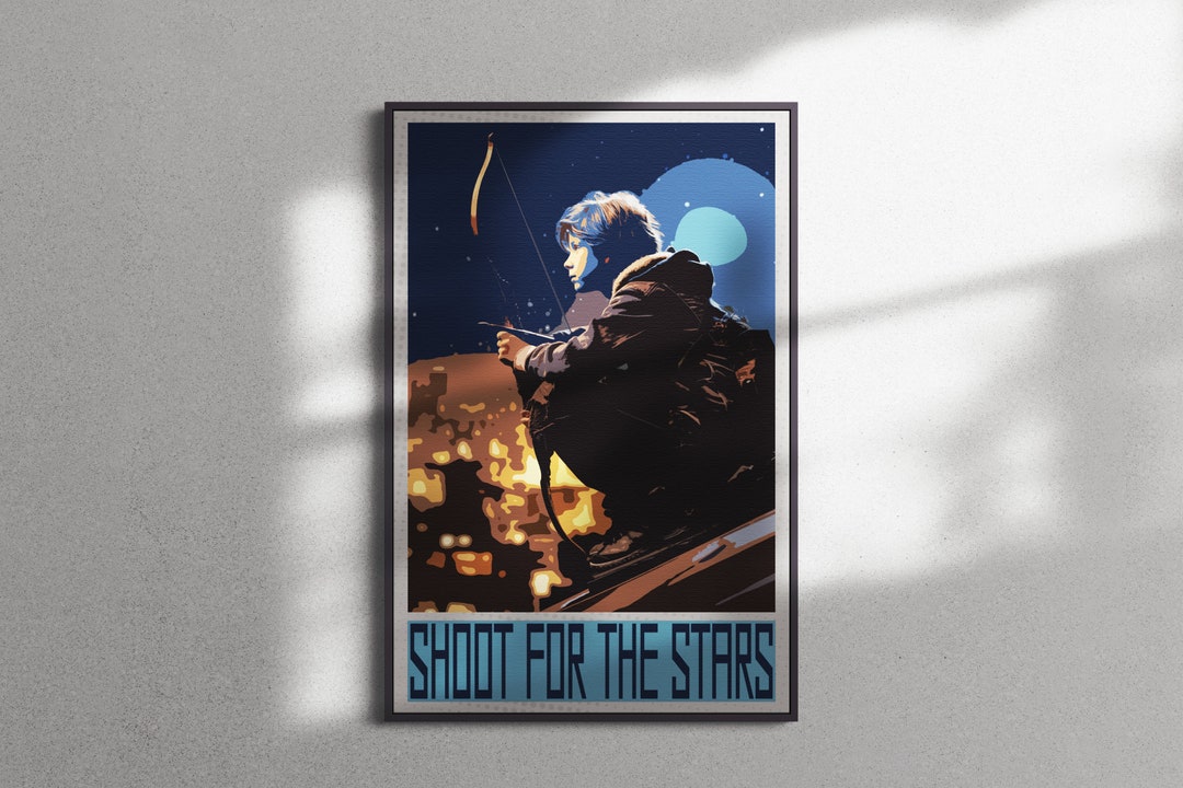 Shoot for the Stars Printable Poster Design, Printable Wall Art ...