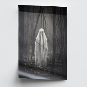 Ghost in the Woods Printable Poster Design, Printable Wall Art ...