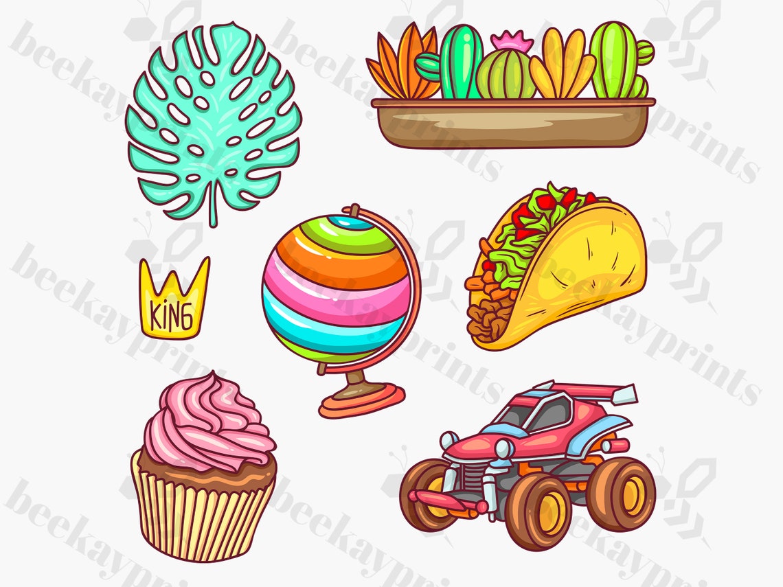 100 Design Stickers Bundle Vector Art Variety for Cricut - Etsy