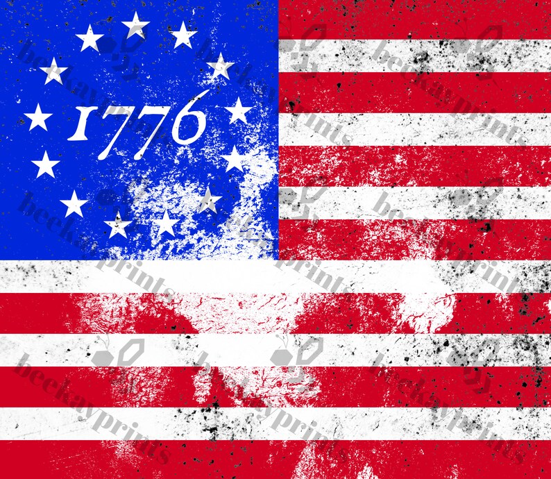 20 Oz Skinny Tumbler Sublimation Design Template 1776 American - Etsy