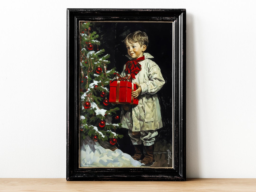 Christmas Morning Printable Wall Art Design, Digital Wall Art, Home ...