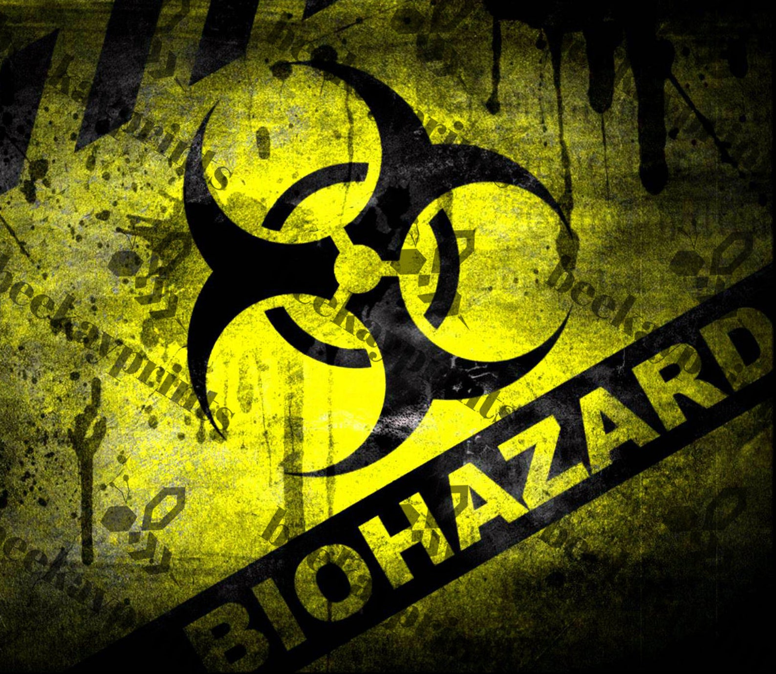 20 Oz Skinny Tumbler Sublimation Design Template Biohazard Tumbler ...
