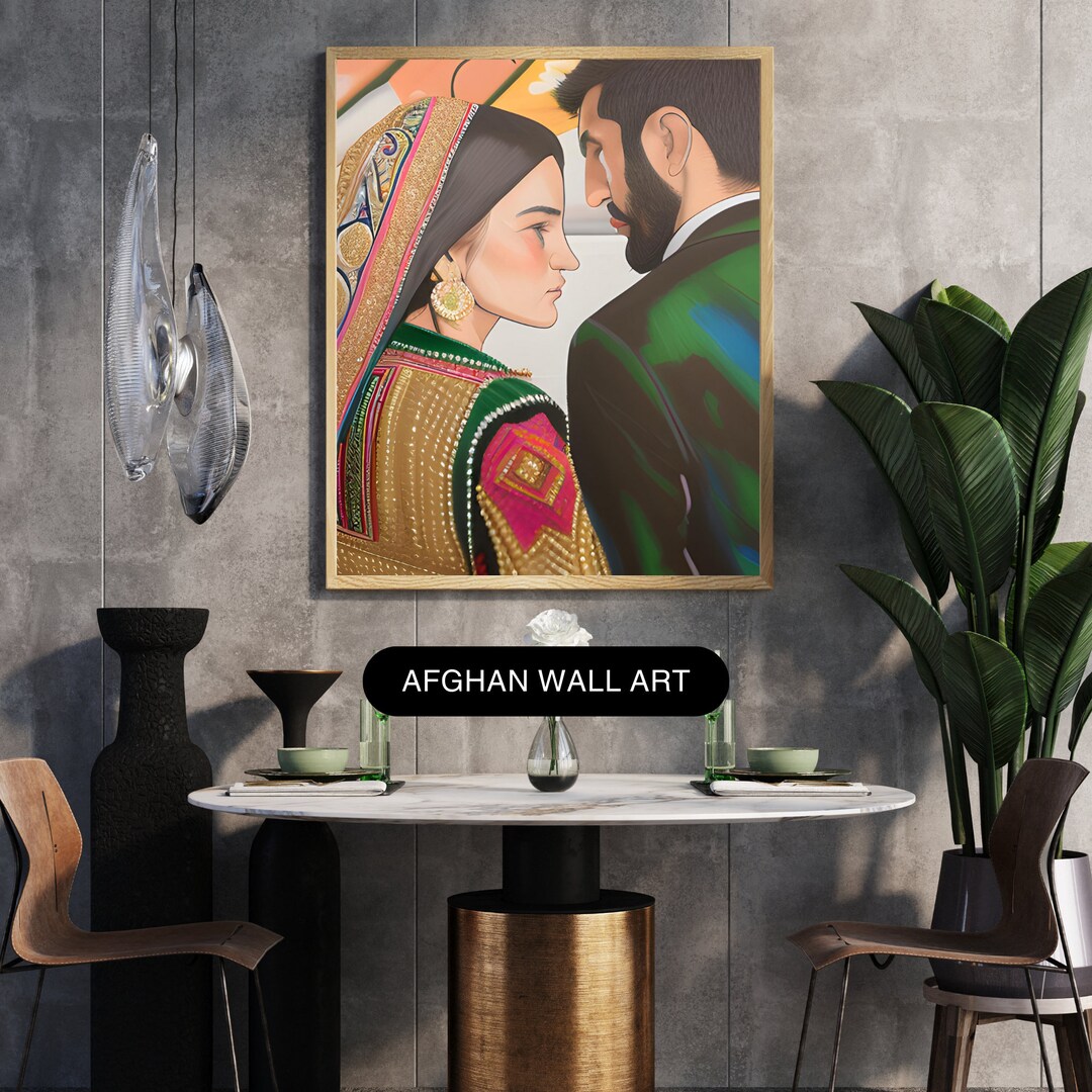 Tears of Love: A Bond Beyond Borders. Afghan Wall Art. Digital Wall Art ...