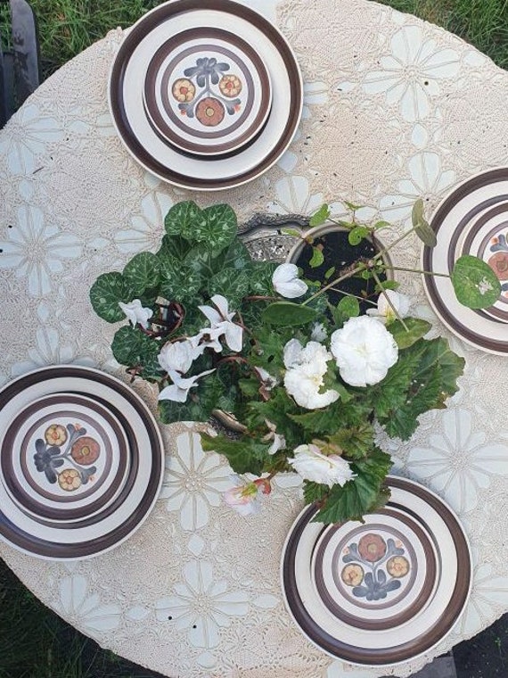 Denby Mayflower Plates Vibrant Retro Vintage Denby Plates. - Etsy