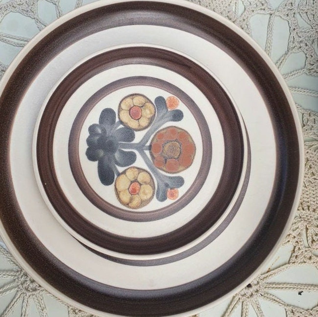 Denby Mayflower Plates: Vibrant Retro Vintage Denby Plates. - Etsy