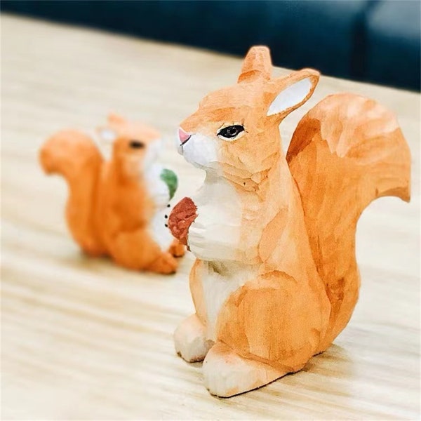 Wooden Squirrel - Etsy